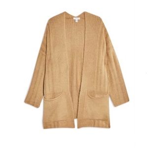 Topshop | Sweaters | Topshop Camel Long Cardigan | Poshmark